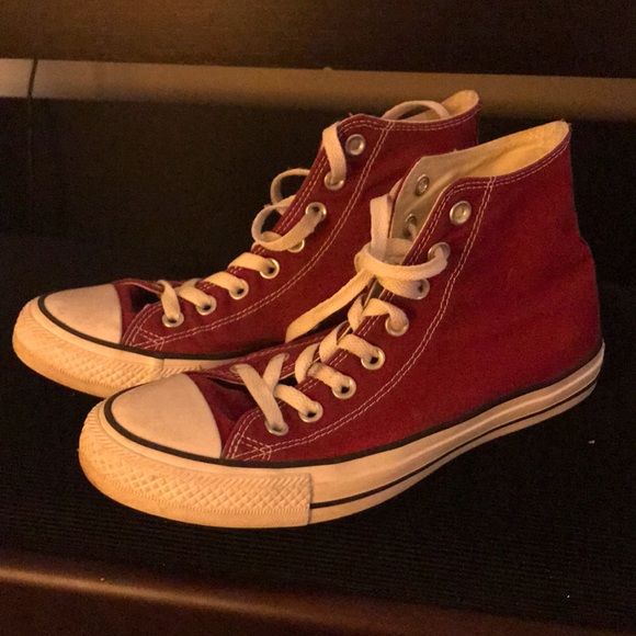 Converse | Shoes | Converse Allstar Maroon High Top | Poshmark